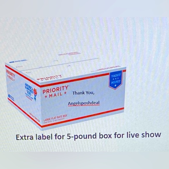 Other | 5 Pound Extra Box Label For Live Show | Poshmark